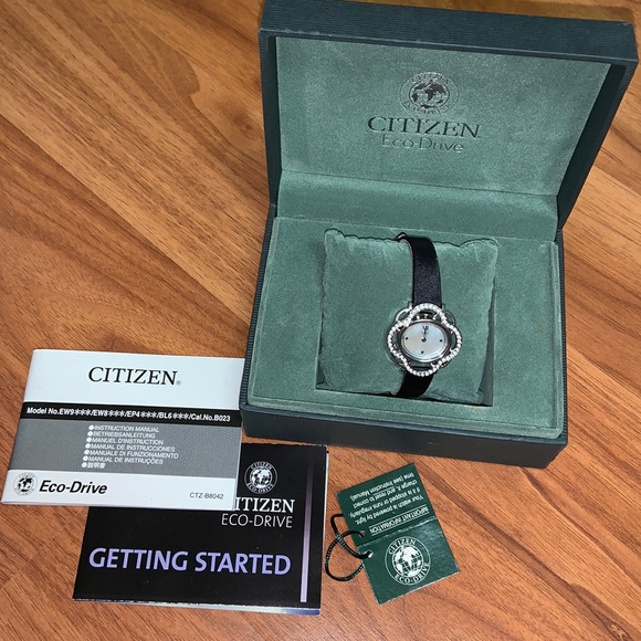 Citizen | Accessories | Nwt Citizen Ecodrive Swarovski Crystal Watch ...